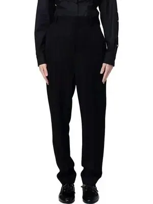 Moschino Pressed-crease Trousers - Black