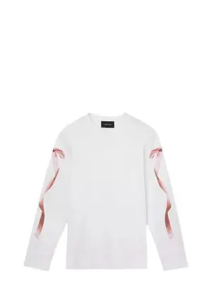 Simone Rocha Ribbon Detail Long-sleeve Sweatshirt - White