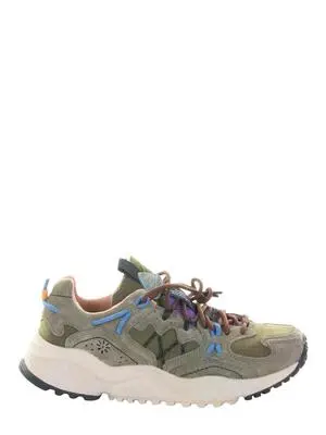 FLOWER MOUNTAIN Yamabushi Lace-up Sneakers - Green