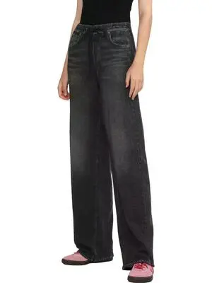 Rag & Bone Drawstring Denim Jeans - Black