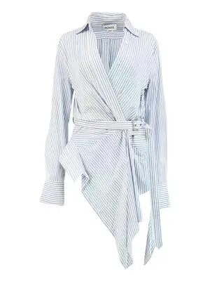 Monse Draped Belted Shirt - White