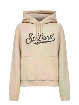 MC2 SAINT BARTH Drawstring Kangaroo-pocket Hoodie - Neutrals