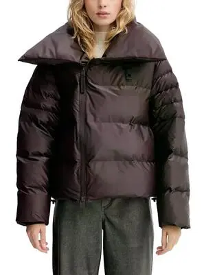 Rains Alta Vision Puffer Jacket - Brown