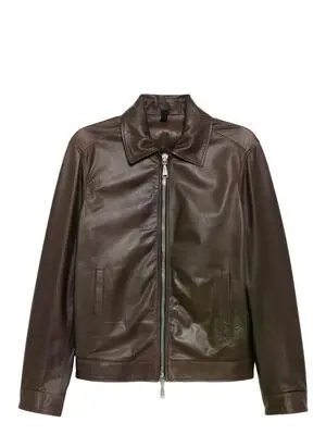 Tagliatore Zip-up Jacket - Brown