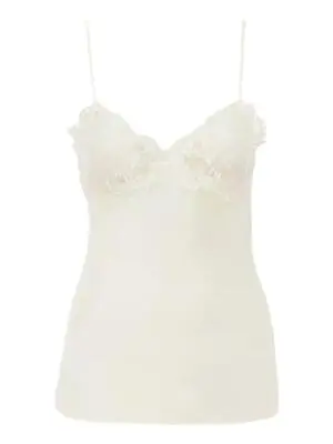 Chloé Lace-detail Camisole - White