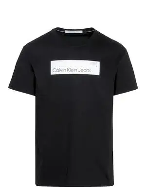 Calvin Klein Box Logo Hyper Real T-shirt - Black