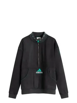 Adidas Golf Eqt Quarter-zip Top - Black