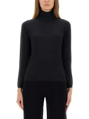 Max Mara Long Sleeve Turtleneck Sweater - Blue