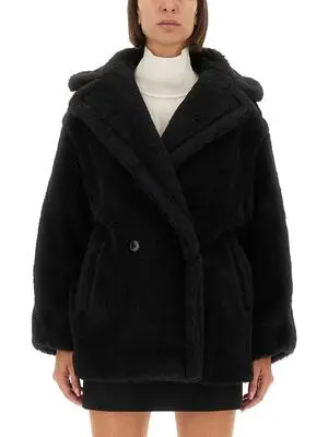 Max Mara Teddy Bear Olga Coat - Black
