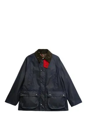 PAUL SMITH X BARBOUR Waxed Cotton Jacket - Blue