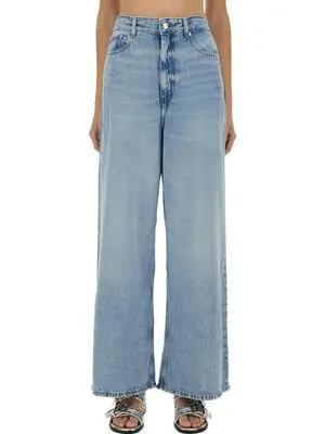 GANNI Baggy Fit Jeans - Denim