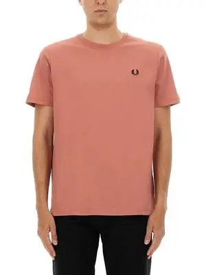 Fred Perry Cotton T-shirt - Pink