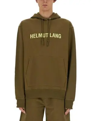Helmut Lang Sweatshirt With Logo - Military Green