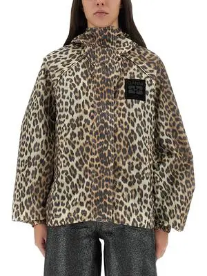 GANNI Leopard Print Jacket - Animalier