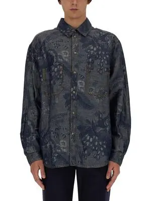 Etro Paisley Pattern Shirt - Denim