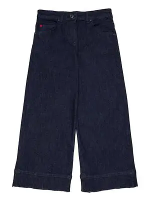 Max & Co. Wide Cropped Trousers - Blue