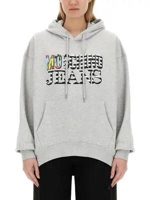 Moschino Sweatshirt With Logo - Grey