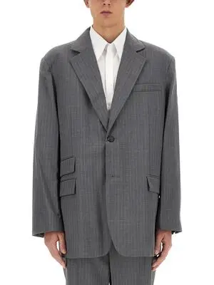 Helmut Lang Tailored Wool Jacket - Grey