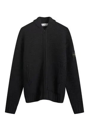 STONE ISLAND Pure Wool Bomber Jacket
