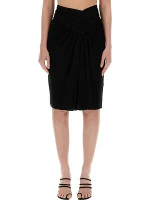 Saint Laurent Pencil Skirt - Black