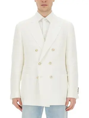 Brunello Cucinelli Double-breasted Jacket - White
