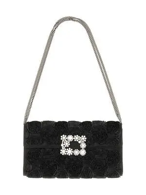 ROGER VIVIER Efflorescence Clutch - Black