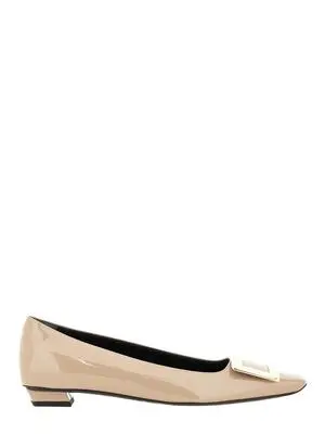 ROGER VIVIER Belle Vivier Dancer Ballerinas - Beige