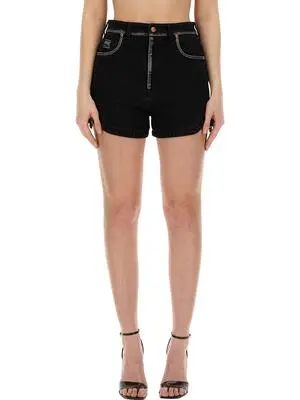 Versace Denim Shorts - Black
