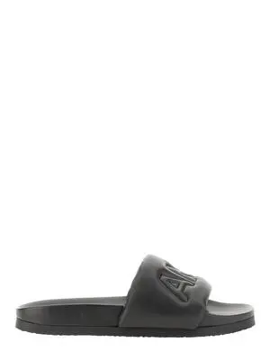 AMBUSH Leather Slide Sandal - Black