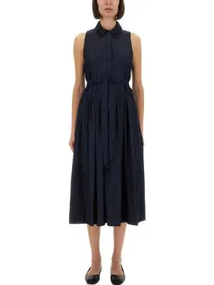Max Mara Sleeveless Midi Dress - Blue