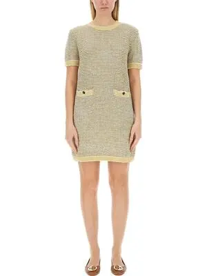 Tory Burch Velvet Dress - Ivory