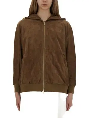 Max Mara Zeno Leather Jacket - Brown