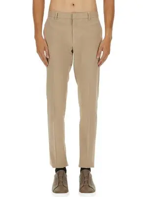 Zegna Premium Cotton Trousers Beige