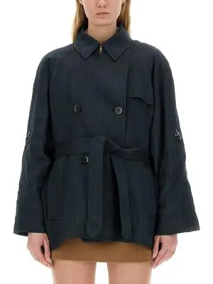 FAY Short Trench - Black