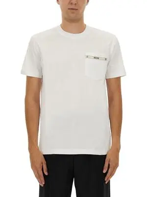 Moschino T-shirt With Logo Ribbon - White