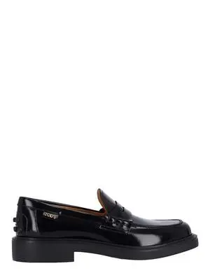 Miu Miu Logo Loafers - Black