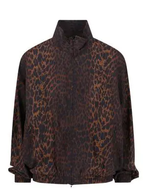Balenciaga Leopard-print Jacket - Brown