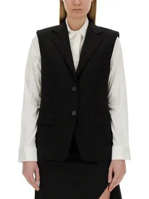 Helmut Lang Wool Vest - Black