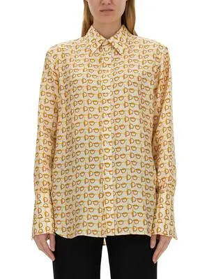 Burberry Mulberry Silk Shirt - Beige