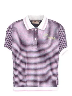 Moncler Logo Polo Shirt - Purple