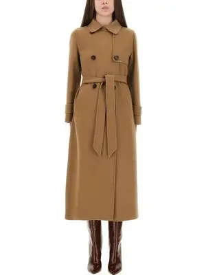 Max Mara Double-breasted Coat - Beige
