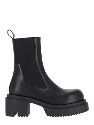 Rick Owens Beatle Bogun Chelsea Boots - Black