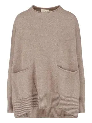 MA'RY'YA Virgin Wool And Cashmere Sweater - Taupe