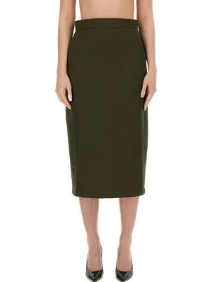 Max Mara Pencil Skirt - Military Green