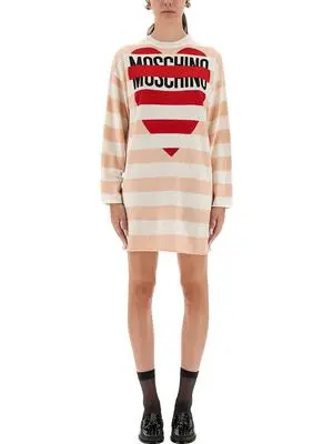 Moschino Wool Mini Dress - Pink