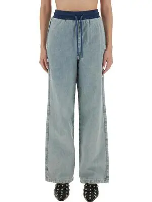 MOSCHINO JEANS Wide Leg Jeans - Denim
