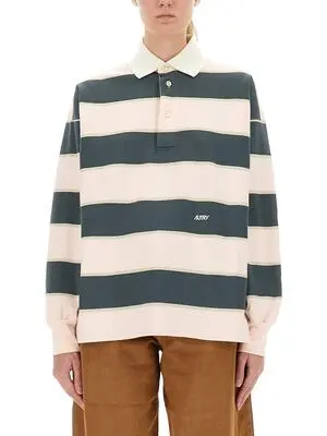 AUTRY Striped Polo - Multicolour