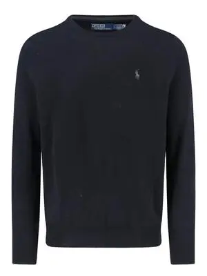Ralph Lauren Logo Wool Sweater - Black