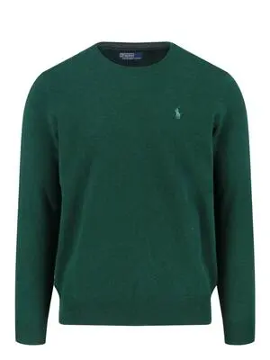 Polo Ralph Lauren Logo Wool Sweater - Green