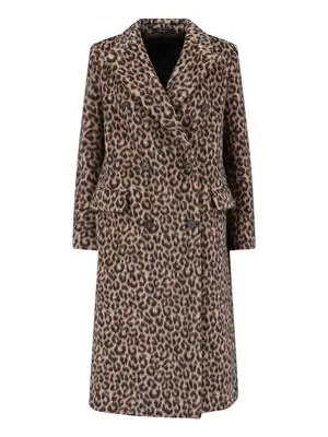 Tagliatore Jole Double-breasted Midi Coat - Brown